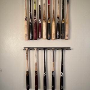 15 Mini Bat Horizontal Display Rack With Baseball Shelf - Etsy