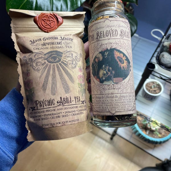 PSYCHIC TEA ~ Psychic Abili-tea ~ Organic Herbal Tea ~ Psychic Ability ...