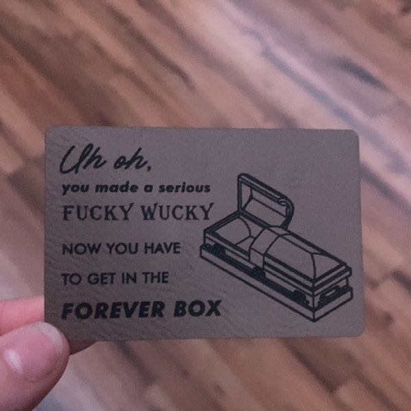 Uh Oh You Made a Serious Fucky Wucky, Forever Box Meme Patch, for ...