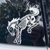 Skeleton Bronco Horse Decal - Etsy