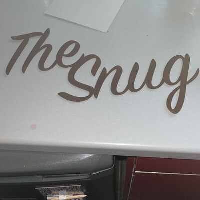 The Snug Sign / Rustic Metal Garden Sign / Rusty Metal Garden Wall ...