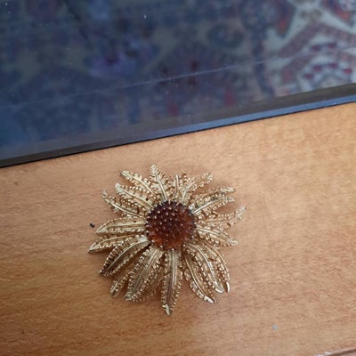 Pretty Metal and Glass Peacock Brooch - Etsy