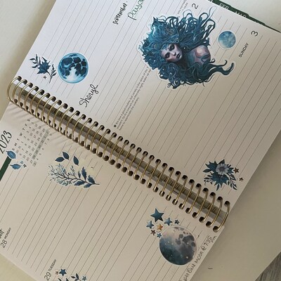 Moon Bullet Journal Sticker Lunar Phases Tracker Astrology - Etsy