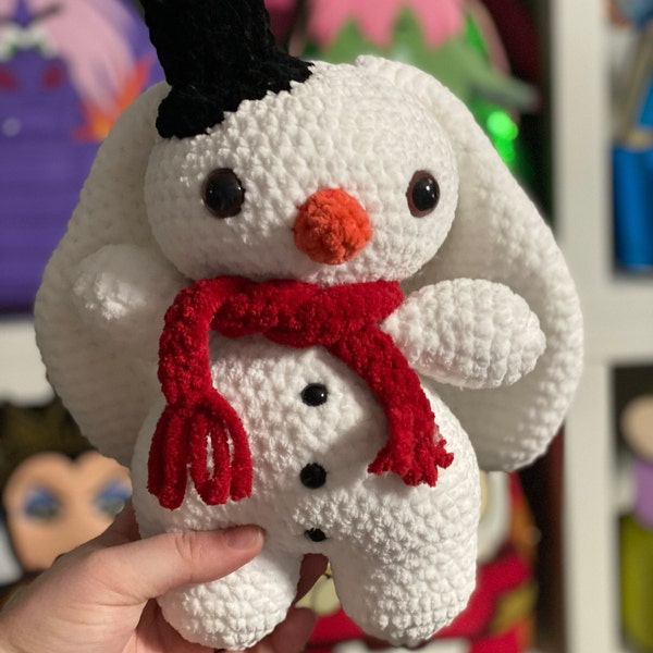 DIGITAL PATTERN: Gingerbread Bunny, Xmas Pudding Bunny, Snowbunny ...