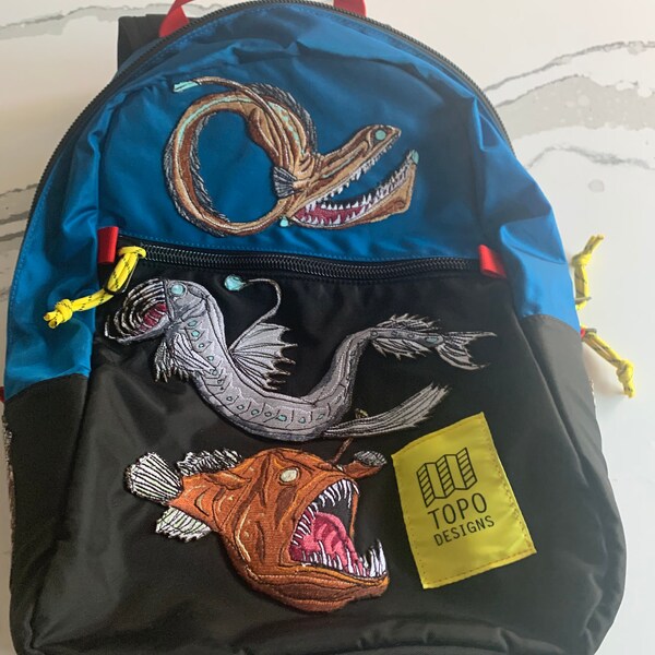 Glowing Deep Sea Gulper Eel Fish Iron on Patch - Etsy