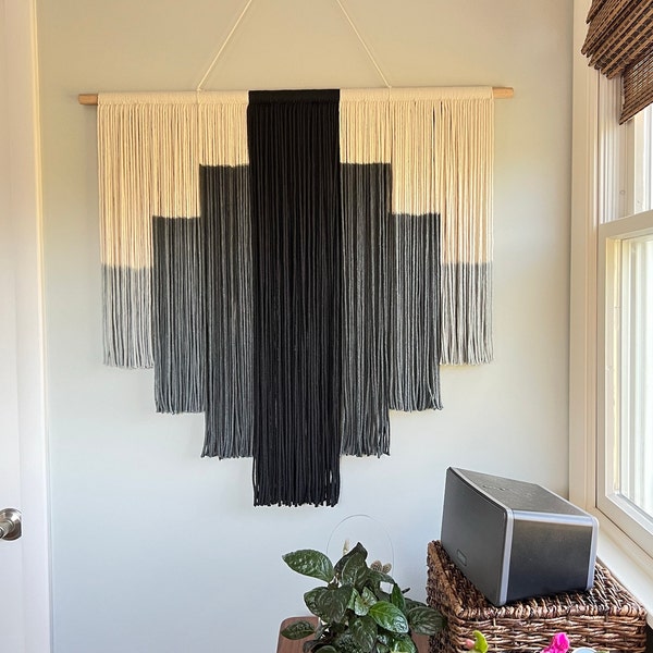 Customizable Macrame Wall Art, Large Macrame Wall Hanging, Contemporary ...