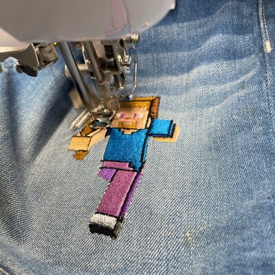 Steve Minecraft Embroidery Design digital File - Etsy