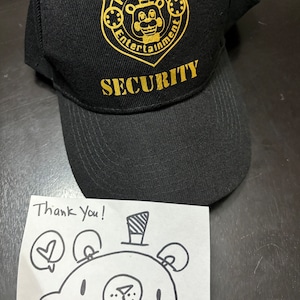 Fazbear Entertainment Security Hat FNAF Inspired Baseball Cap - Etsy