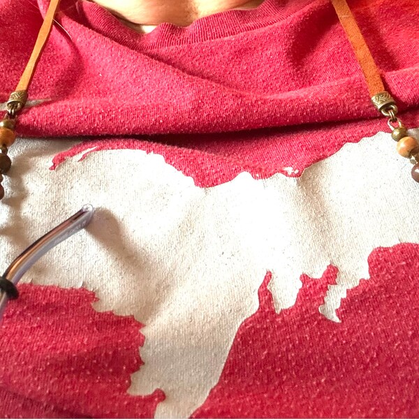 Loop Silver Eyeglass Chain,eyeglass Necklace, Silver Loop Lanyard ...