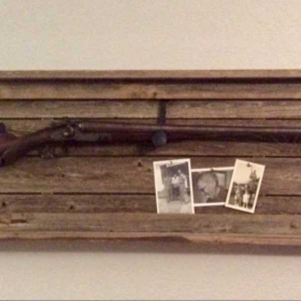Rustic Gun Rack, Gun Rack Display, Railroad Spike Gun Rack Display ...