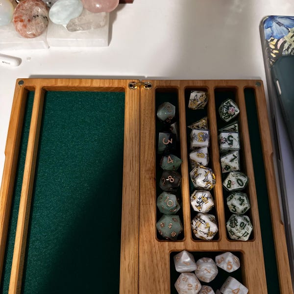 Personalized Hardwood Dice Tray and Vault With Phone/tablet Stand - Etsy