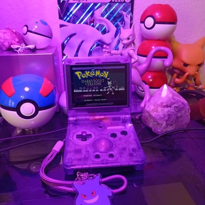 Gengar Pokémon Custom Game Boy Advance Gba SP Uv Printed With IPS V5 ...