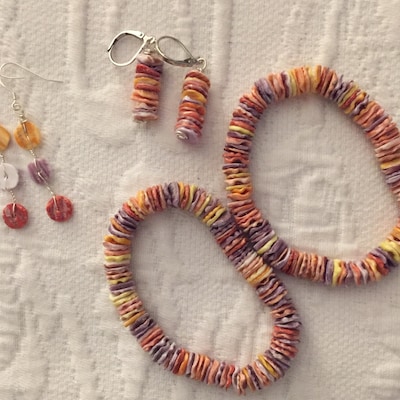 Multicolored Pectin Shell Heishi Beads 7 8 Mm , 16 Inches Strand - Etsy