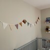 Boho Rainbow Bunting Banner, Colorful Bunting Garland, Neutral Fabric ...