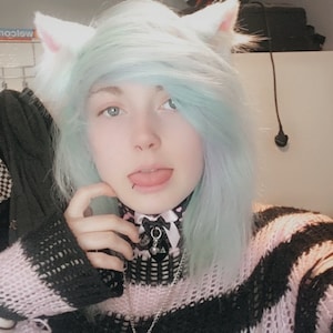 Cat Ears: Faux Fur Cat Ears Headband/ Handmade Kitten Ears / Fluffy Cat ...