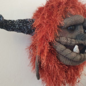 Huge Crochet Fluffy Monster Trophy Head, PDF PATTERN ONLY, Amigirumi ...