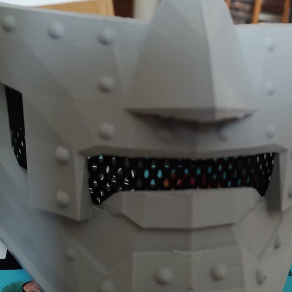 Doctor Doom Half Mask Villain Armor Cosplay Helmet Comic Inspired Prop ...