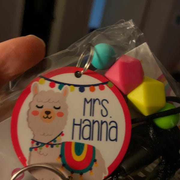 Boho Smiley Face Lanyard / Retro Happy Face / Groovy Smile Lanyard ...