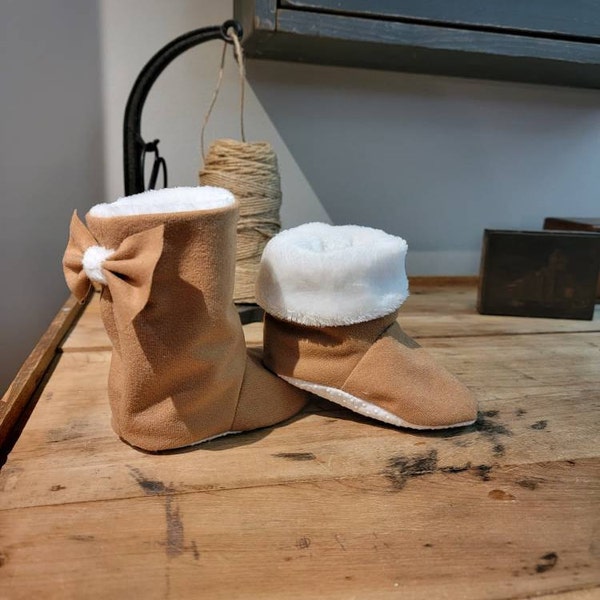 Baby Boots Sewing Pattern | Lined Soft Slippers, PDF Tutorial (digital ...