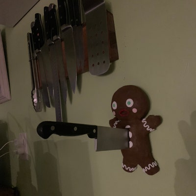 Killer Gingerbread Man With Knife - Etsy