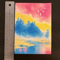 Genderfluid Landscape Art Print, Gender Fluid Minimal Poster Wall Art ...