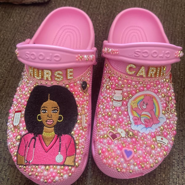 Nurses Heart| Custom Crocs| Nurse Custom Crocs| Nurse Footwear - Etsy