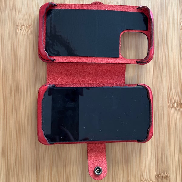Leather Double Phone Case, Dual Phone Case for Work and Personal - Etsy