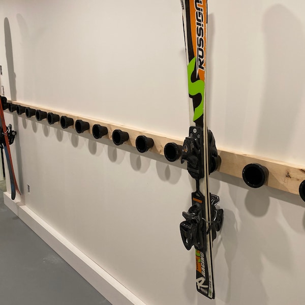 Single Button Ski Hanger: DIY Ski Rack Fixture - Etsy