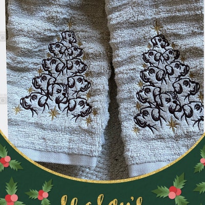 Boxer Dog Christmas Tree Embroidery Design Instant Download PES DST - Etsy