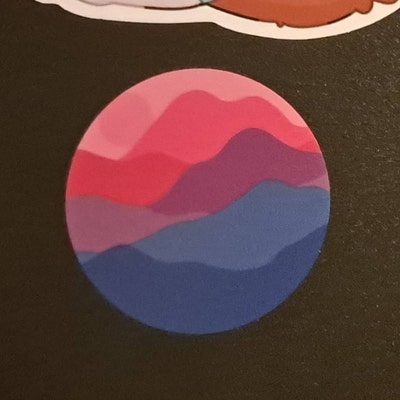 Subtle Trans Flag Sticker Pride Sticker Mountain Sticker Laptop Sticker ...