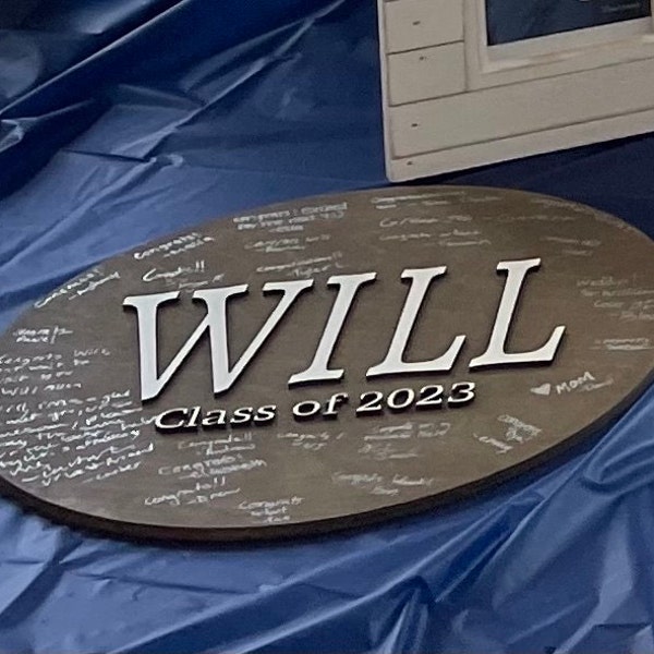 Personalized Class of 2023 Graduation Signature Sign/ 12 Inches - Etsy