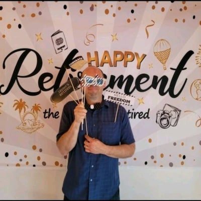 Happy Retirement Photo Booth Props Retirement Party Photobooth Kit With ...