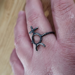 Lilith Sigil Ring Seal of Lilith Occultism Occult Esoteric Ring ...