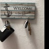 Key Holder for Wall, Welcome to the Beach Sign, Beach House Key Rack ...