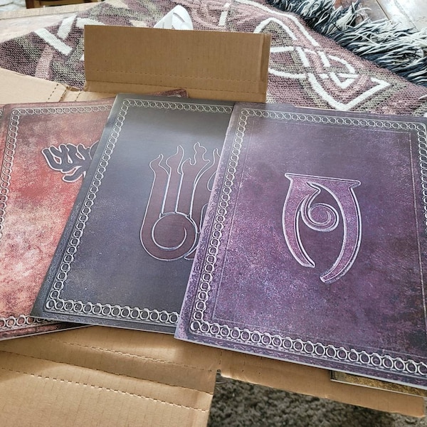 Un-official Handmade Skyrim Magic Tomes / Journals - Etsy