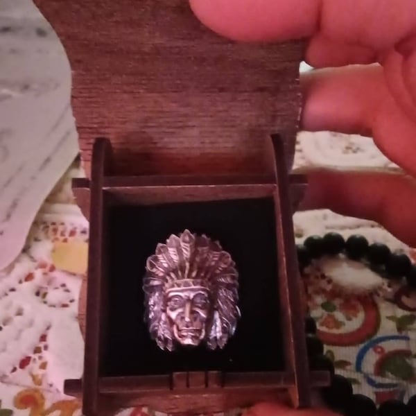 Sterling Silver American Indian Ring, American Indian Lovers Gift ...