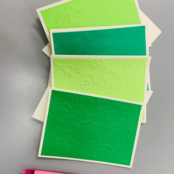 Pack of 04: Handmade Blank Card Packs, Floral Card Packs, Thinking of ...