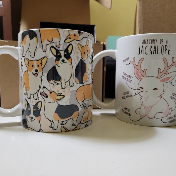 Corgi Coffee Mug, Cute Corgi Gift, Dog Lover, Gift for Her, Him ...