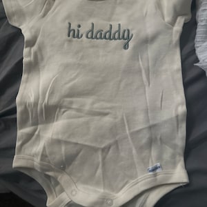 Embroidered Hi Daddy ONESIES® Brand, Hello Daddy ONESIES® Brand Husband ...