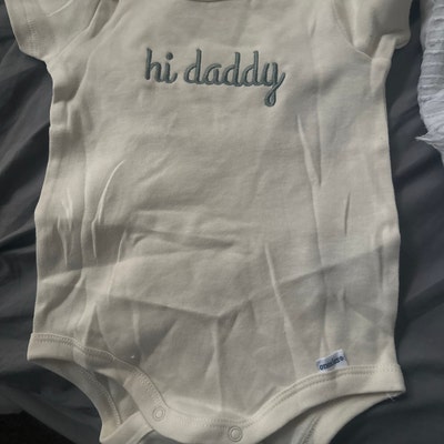 Embroidered Hi Daddy ONESIES® Brand, Hello Daddy ONESIES® Brand Husband ...