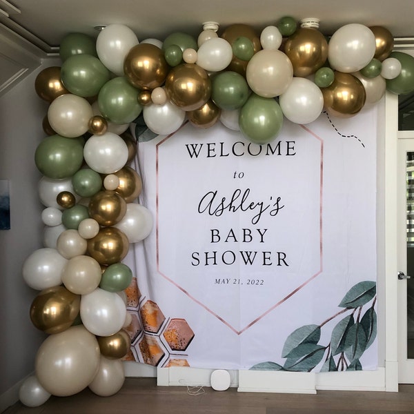 Eucalyptus Balloon Arch DIY Kit | Sage Green Bridal Shower | Green Baby Shower | Sage Green and ...