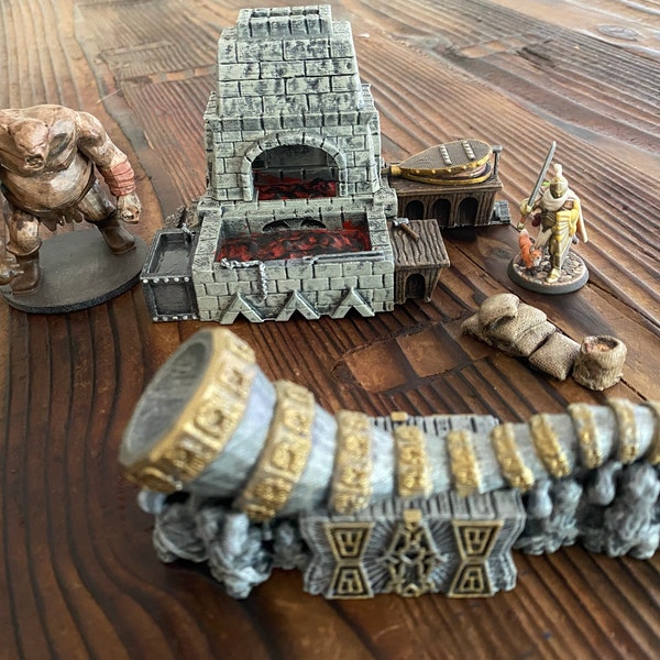 Sacrificial Altar With Pentagram Seal by EC3D / Painted 28mm Miniature ...