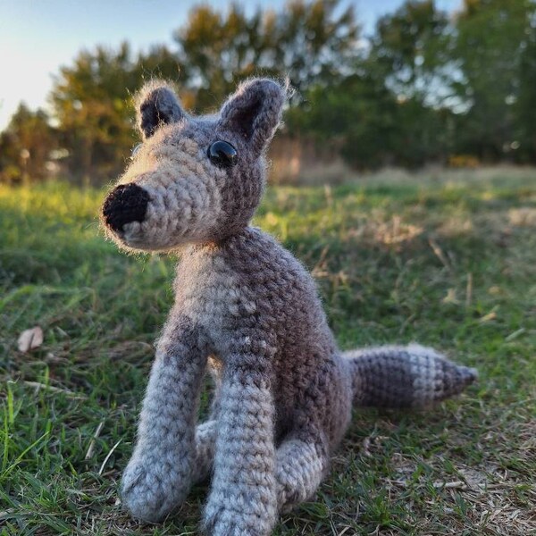 Crochet Pattern for Woolfie, Realistic Crochet Wolf Amigurumi Instant ...