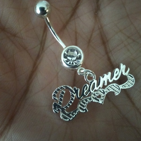 Custom Belly Button Rings,name Navel Belly Ring,belly Ring Dangle ...