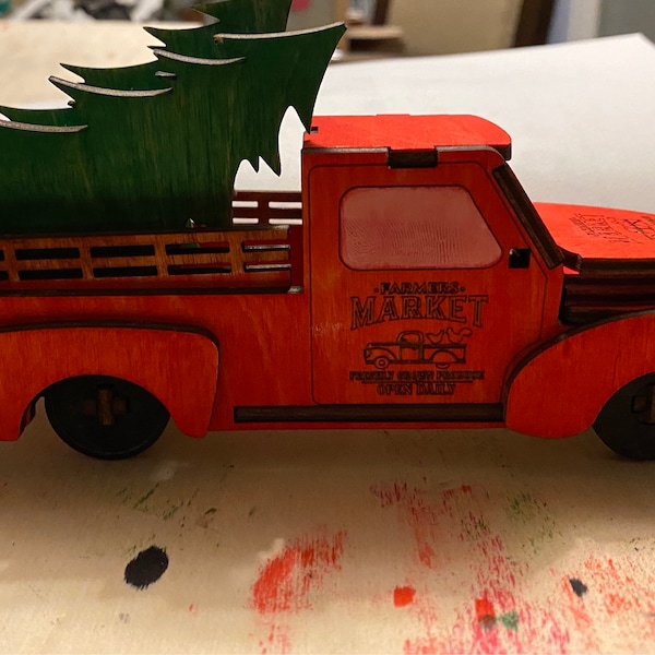 VINTAGE HOLIDAY TRUCK Svg, With Interchangeable Holidays, Pdf, Laser ...