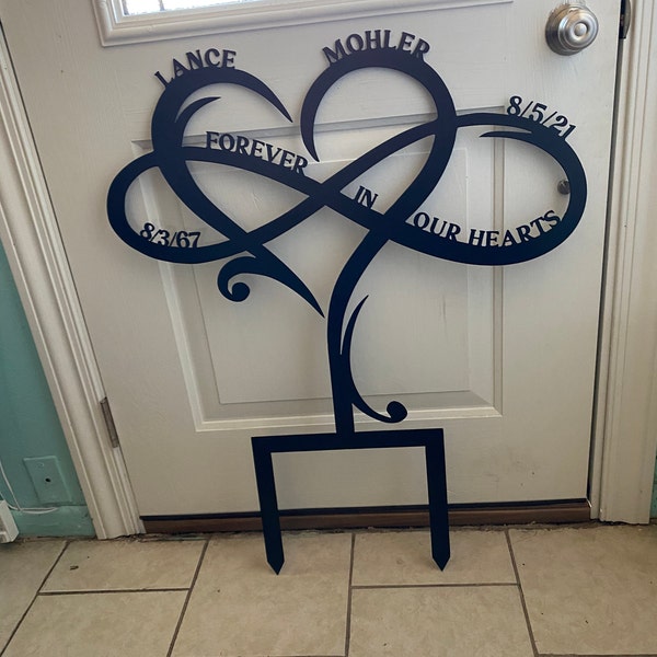 Personalized Memorial Sign | Roadside Memorial | Metal Memorial Sign ...