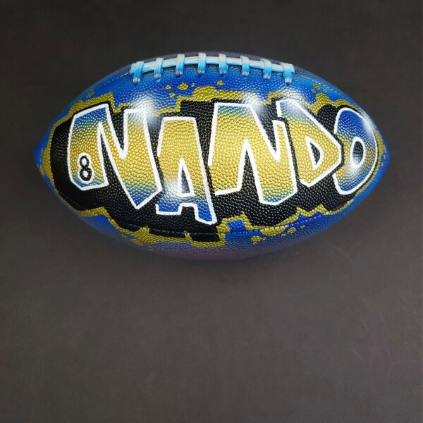 Custom Football With a Name Hand-painted on Ball in Your Choice of ...