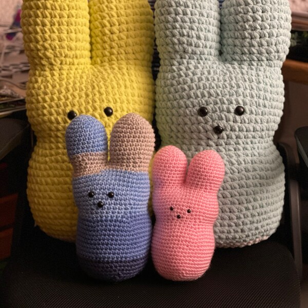Jumbo Peep Bunny, Crochet Pattern, PDF, Digital, Download, Easter ...