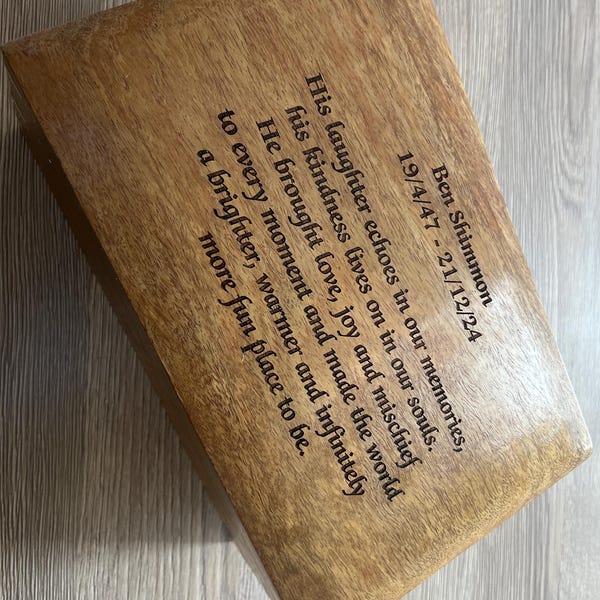 Plaque for Cremation Ashes Urn Name Label Necklace Medallion Urn Fully ...