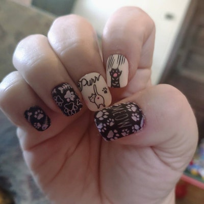 Cats Fake Nails, Press on Nails, False Nails, Faux Nails. Cat Lovers ...